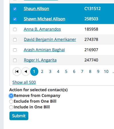 How to manage a One Bill company list (Staff) – LACBA Help Desk